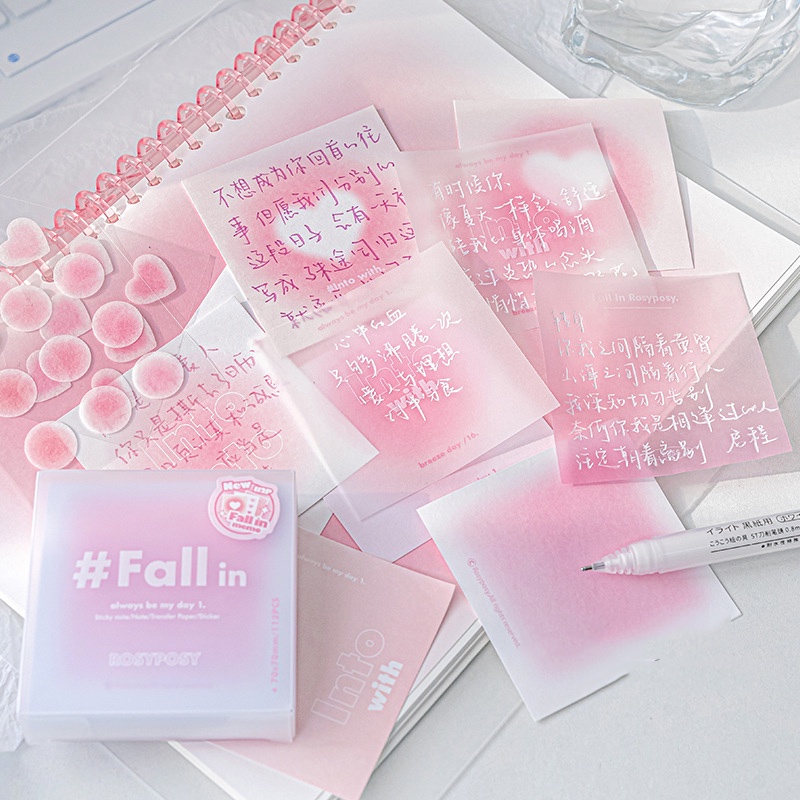 Set 112 Tờ Giấy Ghi Chú DIY Màu Gradient Dễ Thương | Shopee Việt Nam