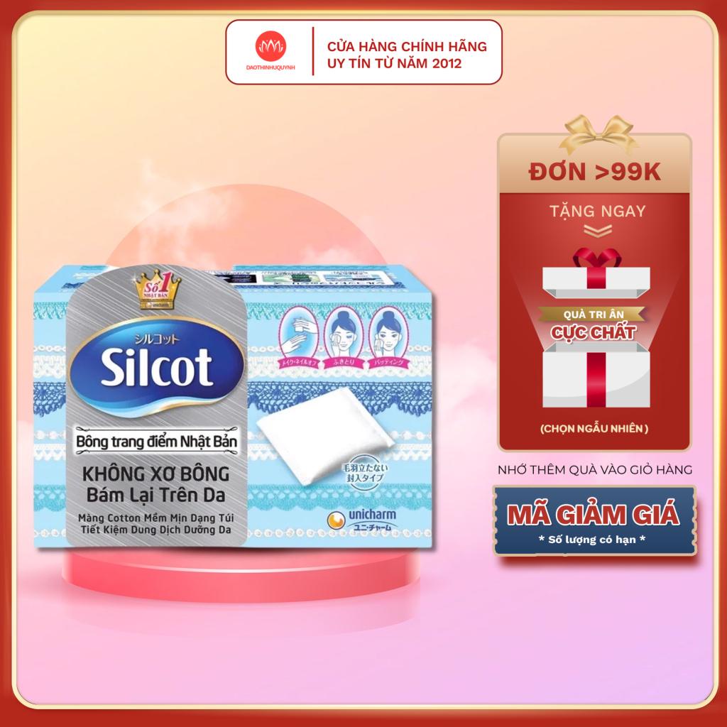 Bông tẩy trang Silcot Velvet Touch Cotton 82 Miếng với 100% sợi bông tự ...