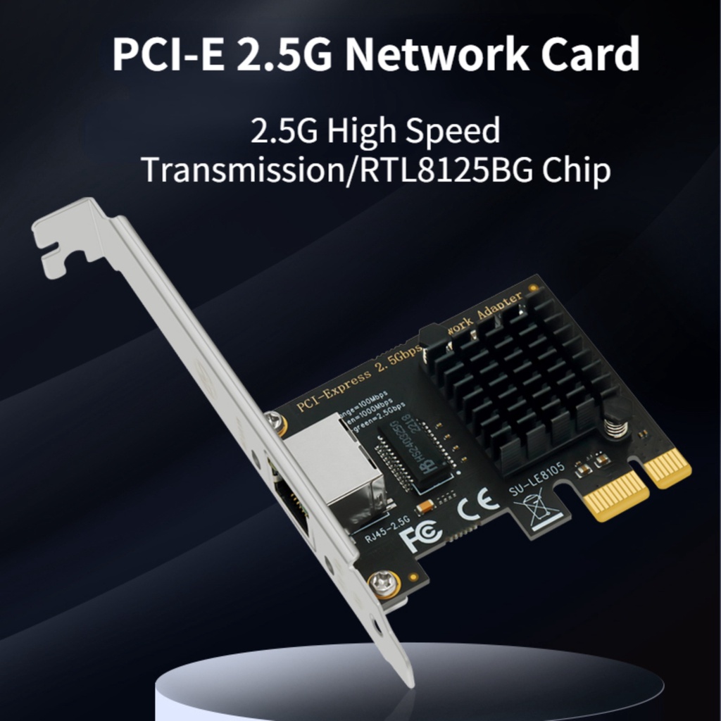 Card Mạng Gigabit XT-XINTE PCI-E 2.5G RJ45 2500Mbps 100 / 1000 ...