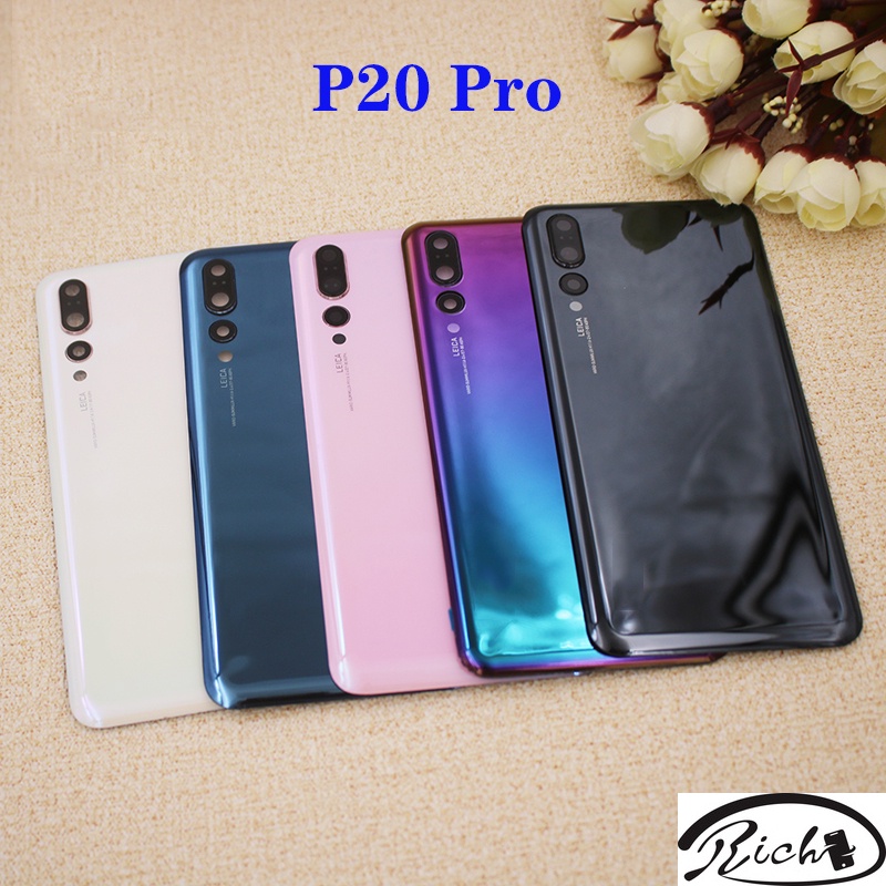 Đối với pin huawei p20 pro clt-l29 nắp lưng mặt kính cửa sau vỏ pin p20pro thay thế bằng ống ...