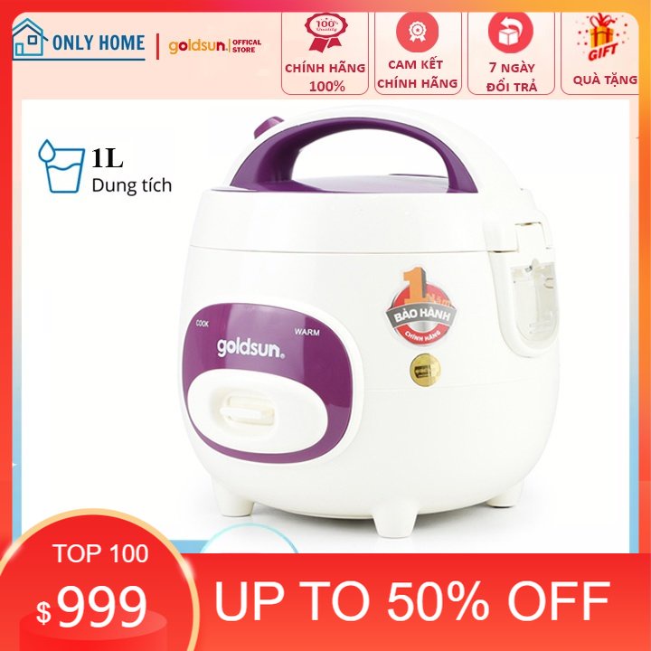 Nồi Cơm Điện mini Goldsun CB3101 dung tích 1L, nồi cơm điện đa năng hàng chính hãng bảo hành 12 ...