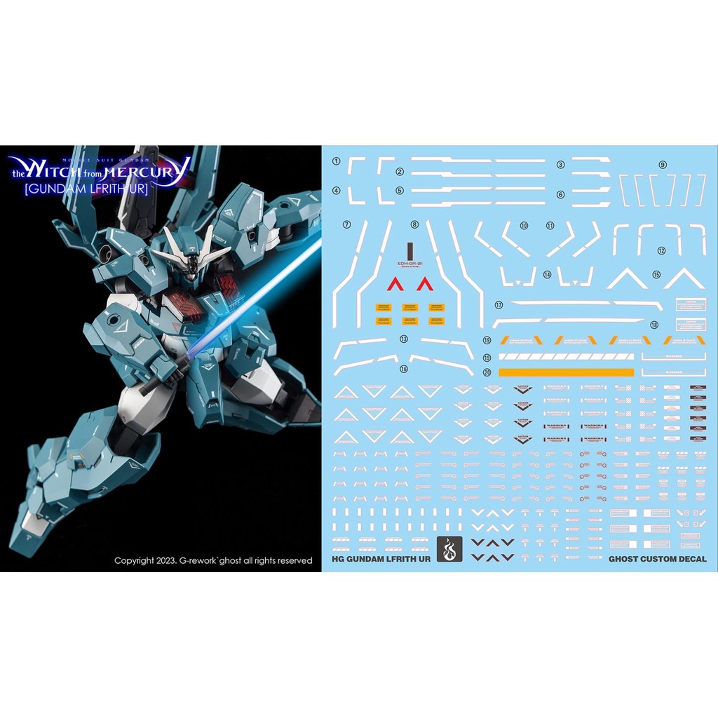 Decal trượt nước YAN CHO GHOST HG LFRITH UR | Shopee Việt Nam