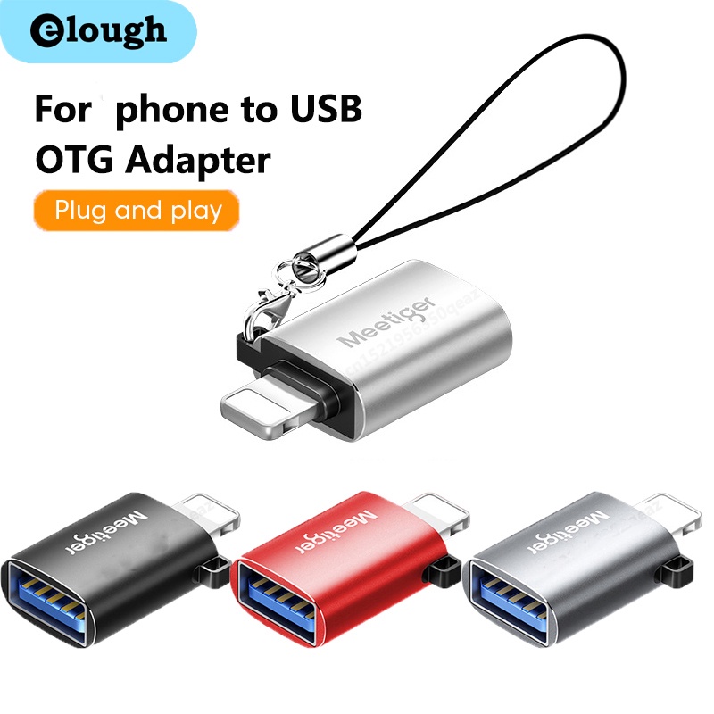 Đầu chuyển đổi dữ liệu ELOUGH OTG USB sang lighting thích hợp cho điện thoại máy tính bảng/ thẻ ...