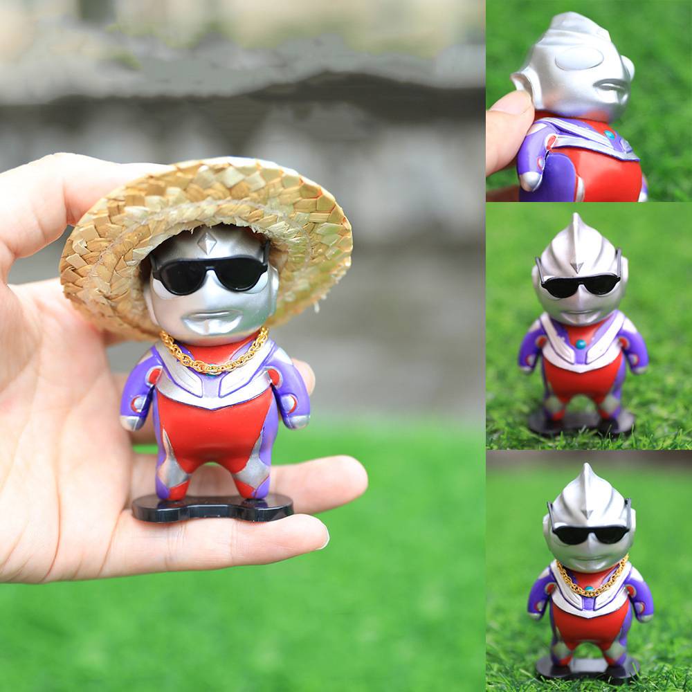 Cool cute fat ultraman tiga action figure gift for kids collections car ...