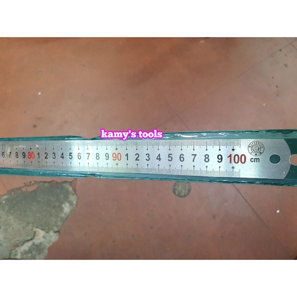 Thước lá inox 1m (1 mét) bản 30mm hệ inch và mét Berrylion model ...