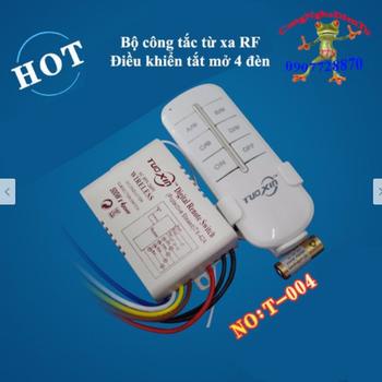 Công tắc điều khiển từ xa 4 kênh TUOXIN | Shopee Việt Nam