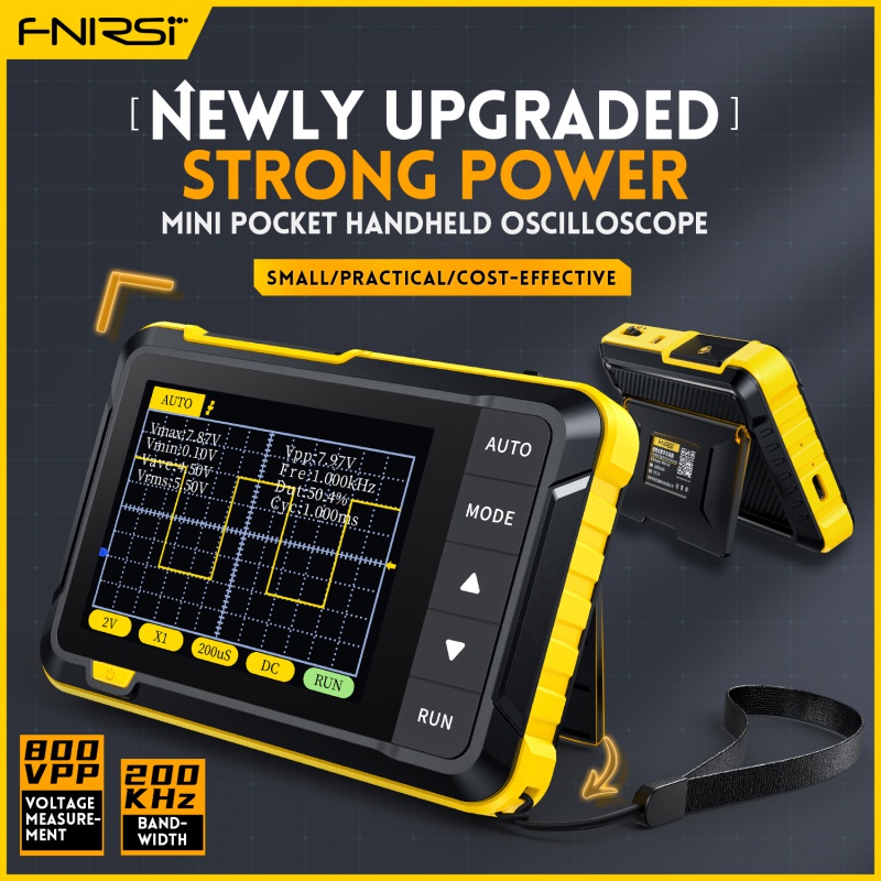 FNIRSI DSO152 Mini cầm tay Digital Oscilloscope 2.5MSa/s 200KHz Băng thông tương tự 800 VPP với ...