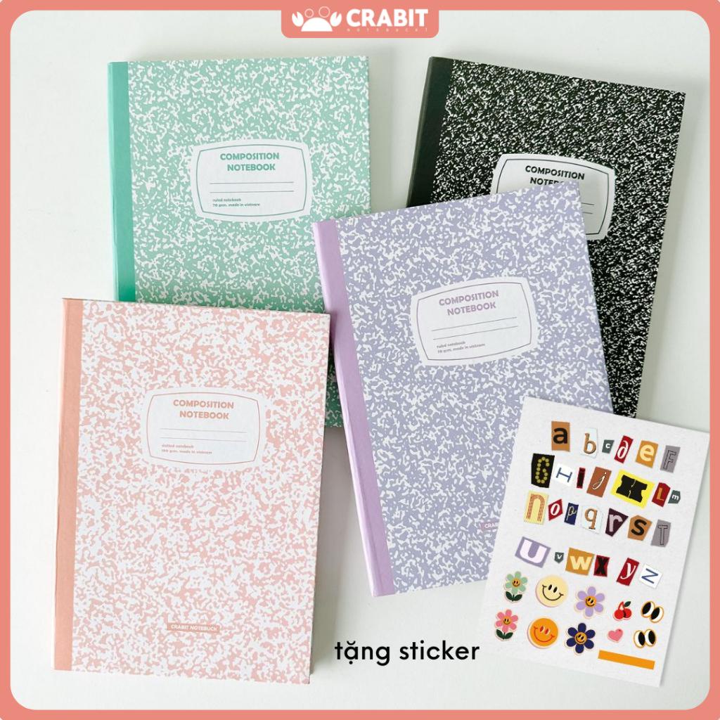 Vở 200 300 500 trang bìa bồi cứng kẻ ngang chấm dot grid tặng kèm ...