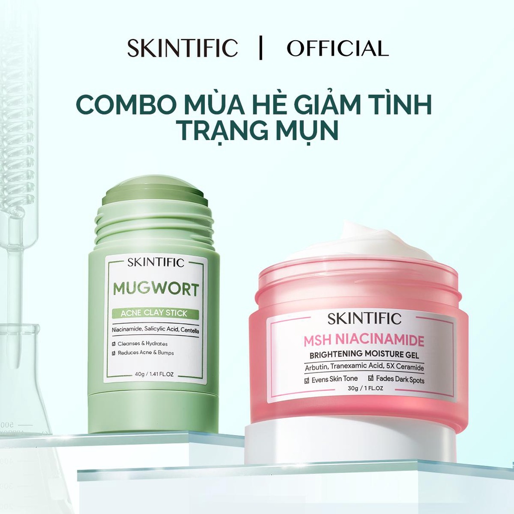 SKINTIFIC Combo 2PCS-kem dưỡng trắng da mặt MSH Niacinamide SKINTIFIC ...