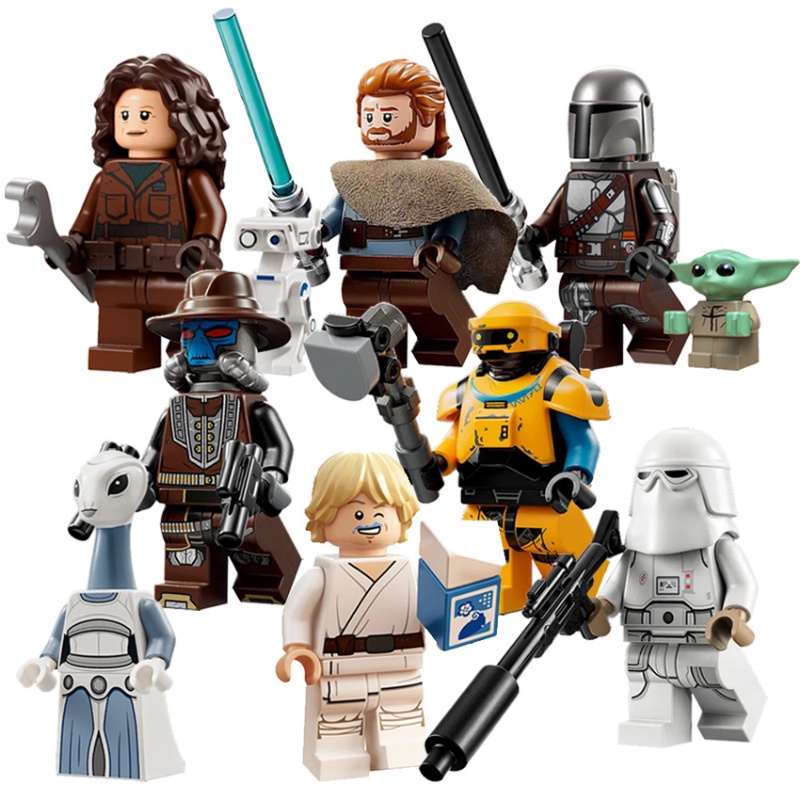 Mô Hình Lắp Ráp Nhân Vật Mandalorian Peli Motto Din Djarin Grogu Cad ...