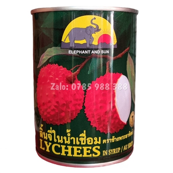 NGUYÊN LIỆU PHA CHẾ - VẢI LON THÁI LAN ELEPHANT AND SUN 565G (LON ...