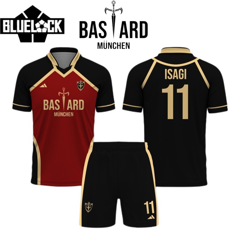 Áo Thun Thể Thao Jersey Anime Lock Isagi Yoichi Bastard Munchen Team ...