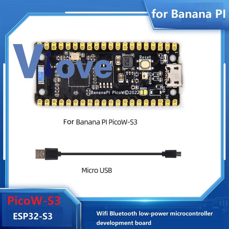 Bảng Mạch Phát Triển Banana Pi BPI Pico W-S3 + Cáp Micro-USB ESP32-S3 Dual Core 240MHz PSRAM ...