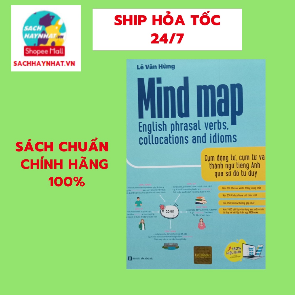 Sách-Mind map English Phrasal verbs,Collocations and idioms-Cụm động từ ...