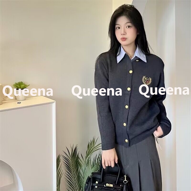 Áo Len áo khoác cardigan áo cardigan Thời trang hàn quốc A21K0I3 Queena ...