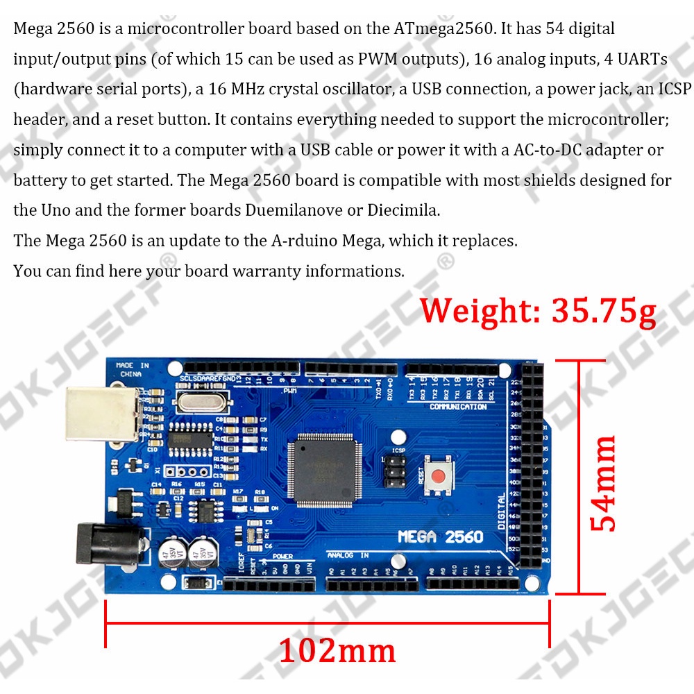 Bộ Điều Khiển Mega 2560 R3 Mega2560 REV3 + 1 Cái RAMPS 1.4 Cho Máy In ...