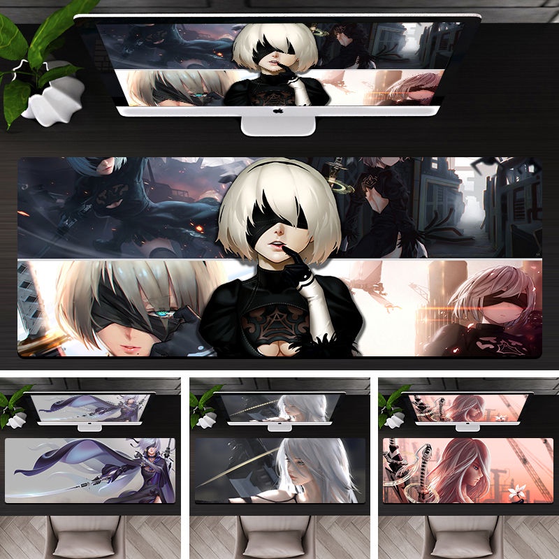 NieR:Automata anime game lock edge oversized mouse pad keyboard pad ...