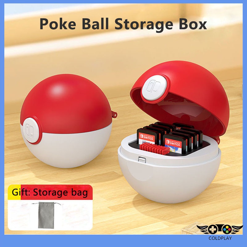 Hộp Đựng Thẻ Chơi game pokemon poke ball Vui Nhộn Cho nintendo switch ...