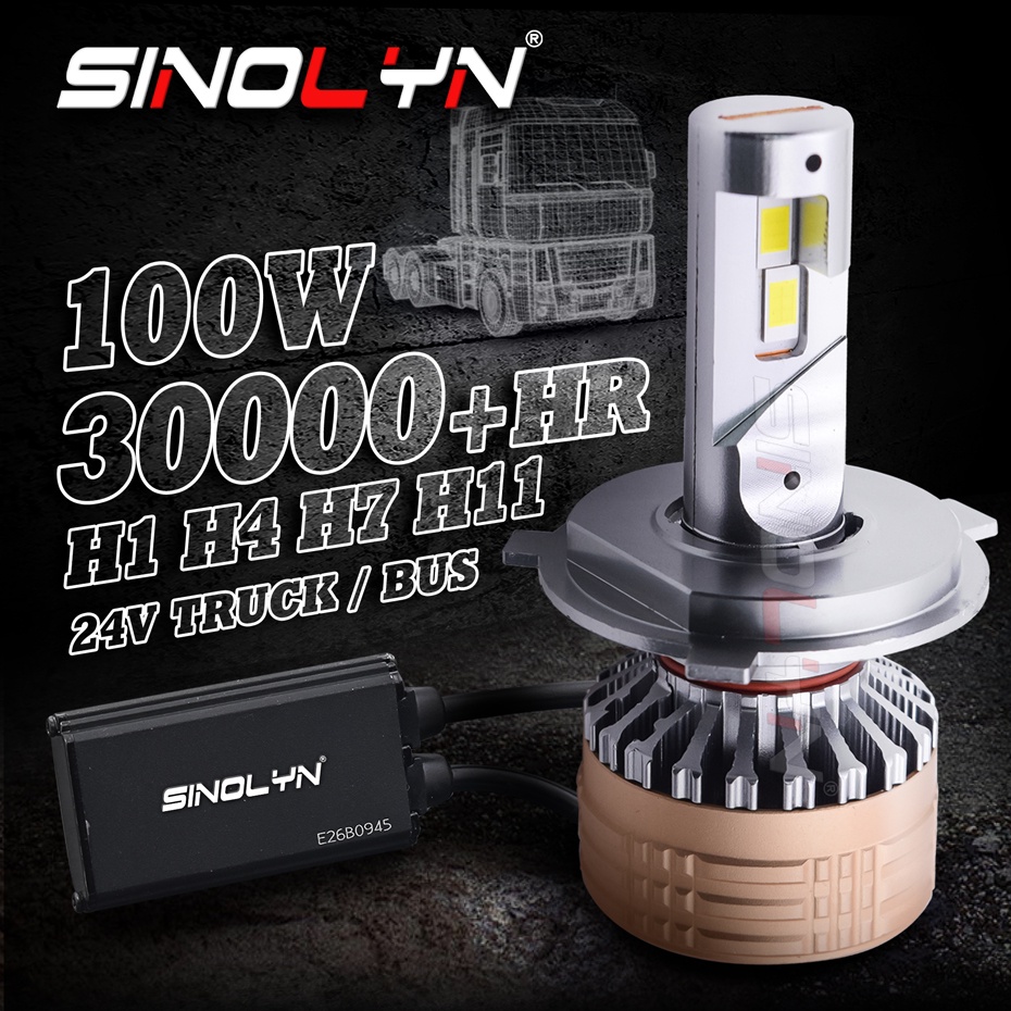 Đèn Pha LED 24V H4 H7 H1 H11 12 Bóng Công Suất Cao 100W Chuyên Dụng Cho Xe Tải / Ô Tô | Shopee ...