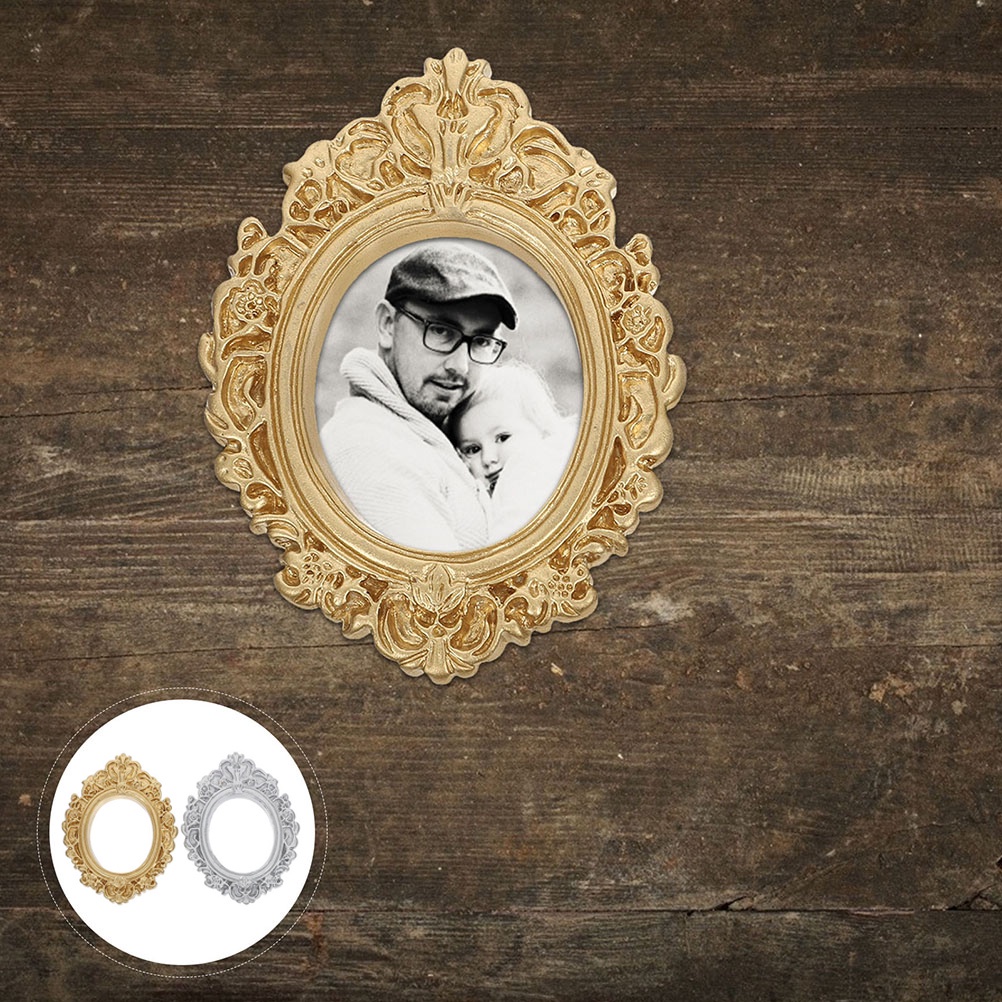 Hand Decor Vintage Frames Photo Prop Golden Family Picture Mini Bulk 8 ...