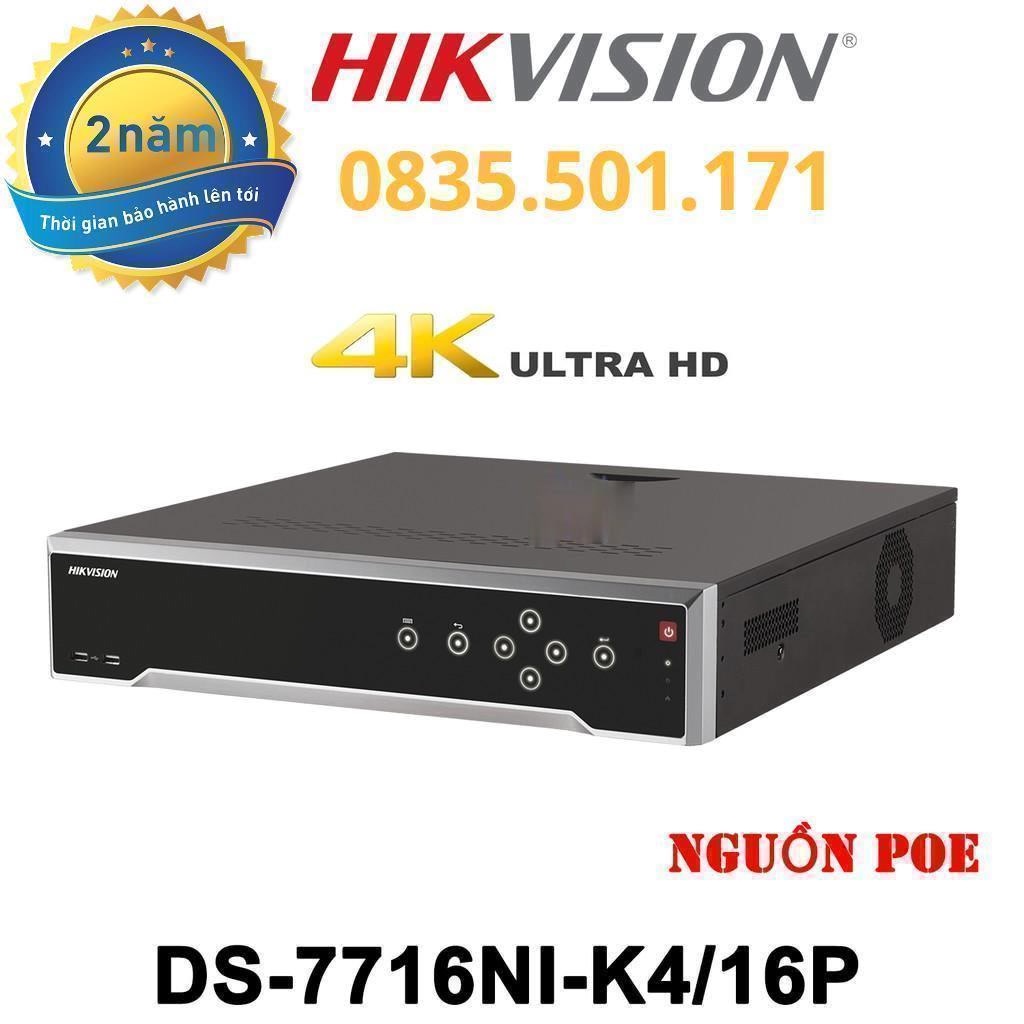 Đầu Ghi Hình Camera IP 16 Kênh HIKVISION DS-7716NI-K4/16P Hỗ trợ 16 ...