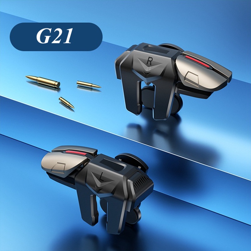 G21 mobile phone game trigger for pubg gaming controller aim shooting l1 r1 alloy key button for ...