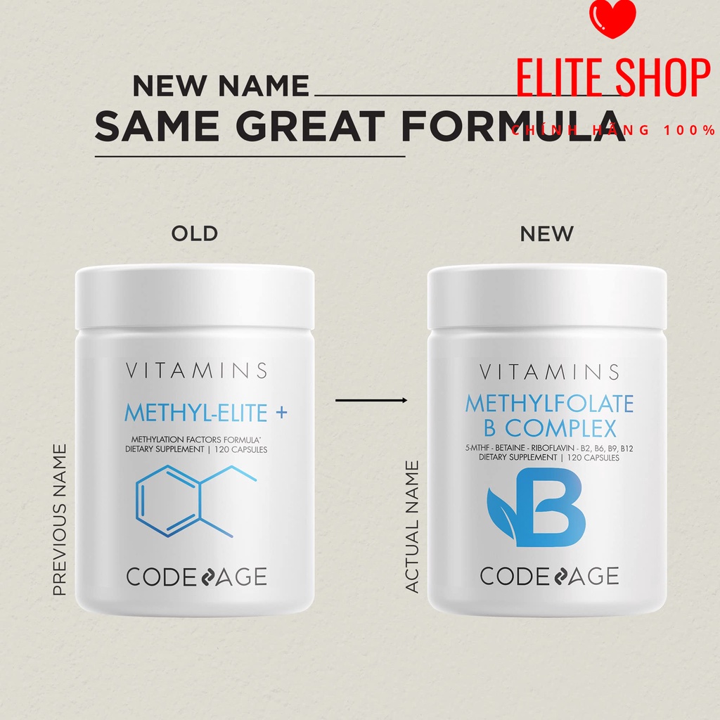 [Công ty] Codeage Methylfolate B Complex 120 Viên | Shopee Việt Nam