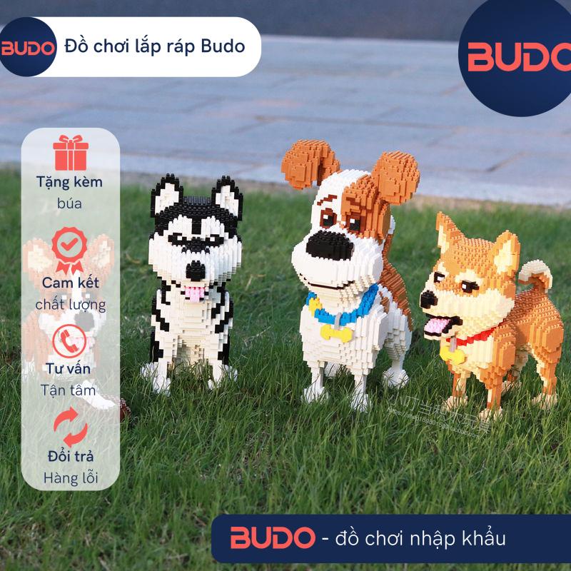 Bộ Đồ Chơi Lắp Ráp Hình Chú Chó husky shiba corgi mike Nhỏ Dễ Thương ...