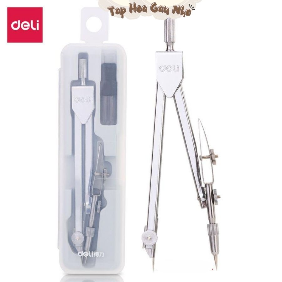 Bộ Compa Deli 8601 chất liệu inox [Taphoagaunho] | Shopee Việt Nam