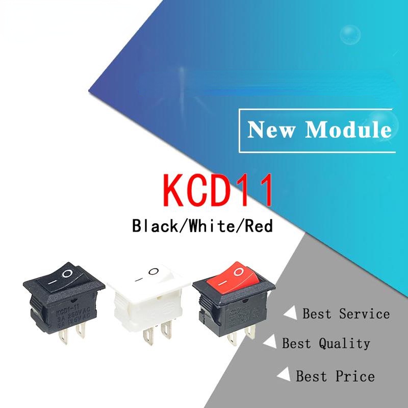 Set 10 Công Tắc Bật / Tắt 10 * 15mm spst 2pin on / off g130 kcd11 3a ...