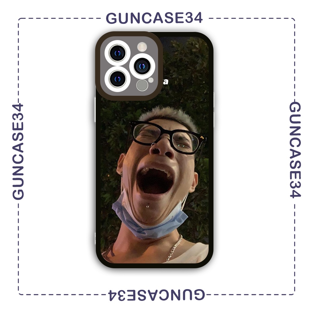 Ốp iphone cạnh vuông Guncase34 MCK meme cute 6/6s/7/7plus/8/8plus/x/xr ...