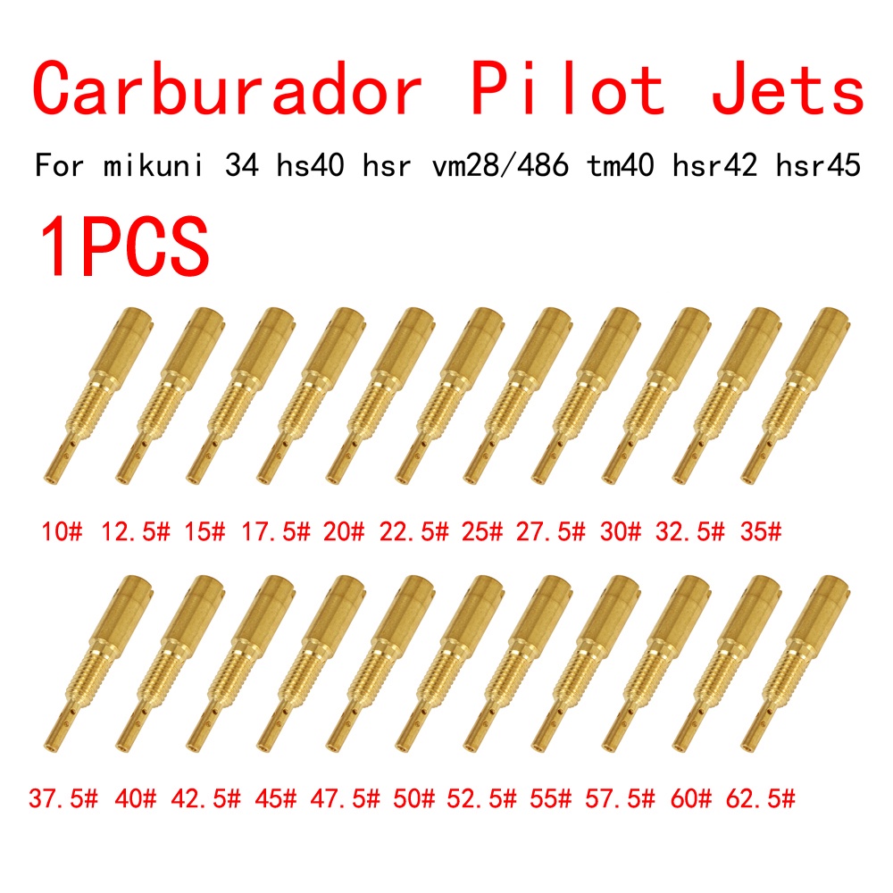 Mortorcycle Slow Pilot Jet Scooter Dành cho mikuni 34 hs40 hsr vm28 / 486 hsr42 hsr45 tamanhos ...