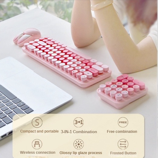 Bộ Bàn Phím Và Chuột Không Dây Mofi Ibean Max 2.4G 3 Trong 1 | Shopee ...