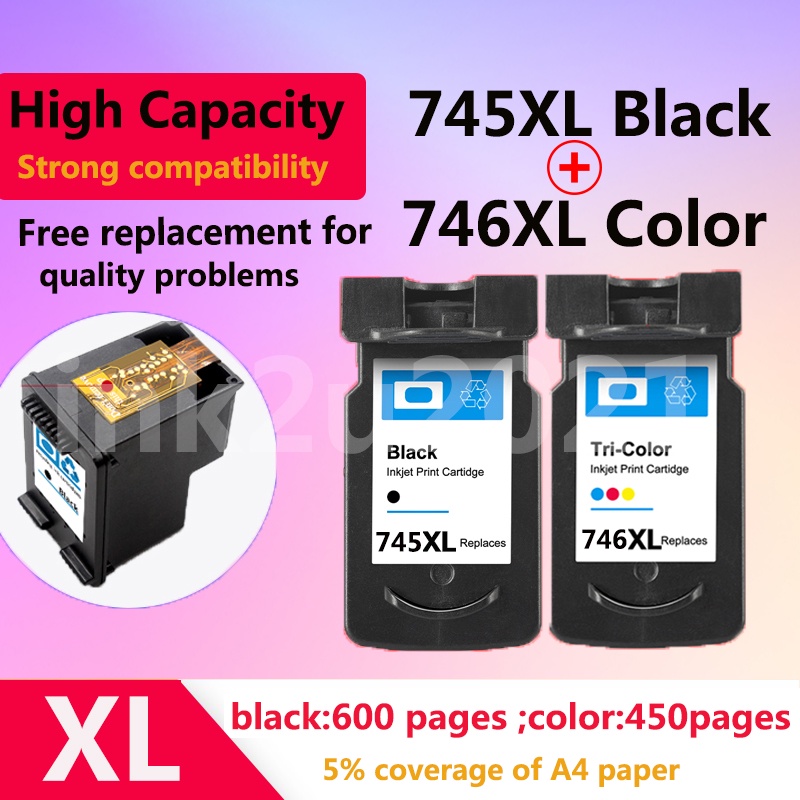 Canon pg-745 cl-746 pg745 xl cl746 xl pg 745 xl cl 746 refill refilable ...