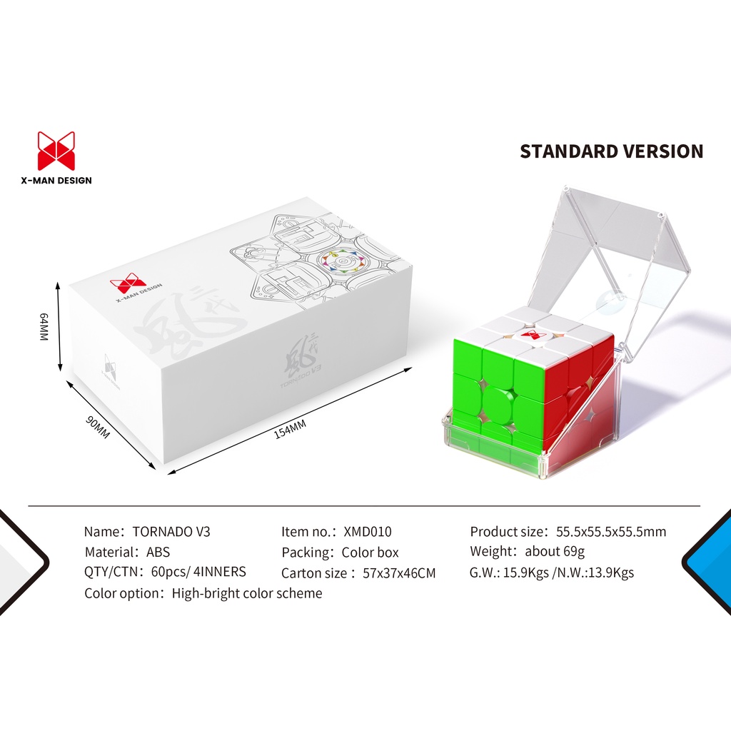 QiYi X-Man Tornado V3M Pioneer UV 3x3 Maglev Cube Flagship Standard ...