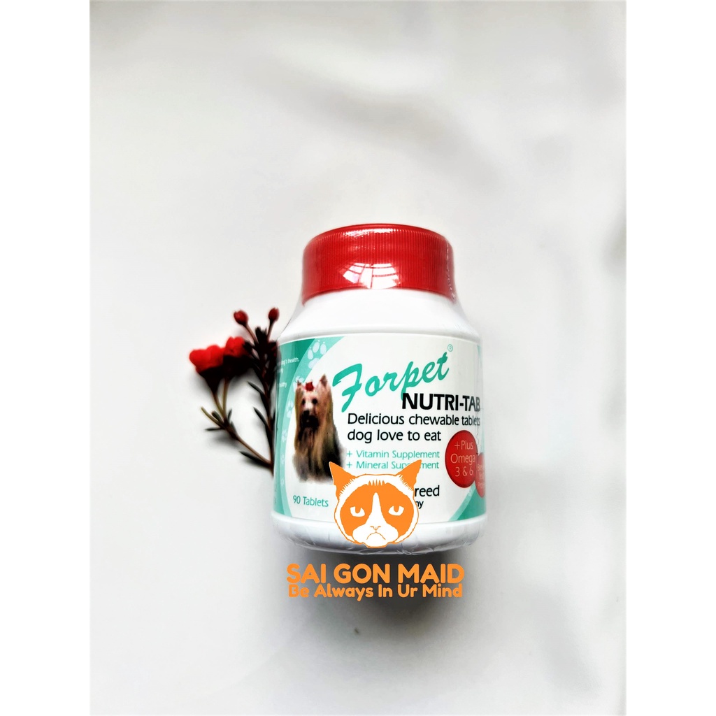 Viên nhai dinh dưỡng Nutri-tab Forpet (90 viên/hộp) | Shopee Việt Nam