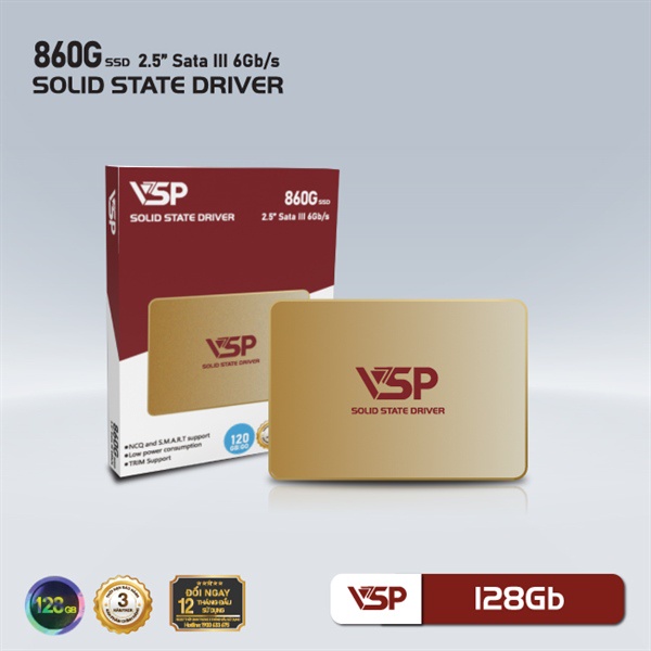 SSD VSP- 128G 860G (Vỏ Nhôm Gold - Tốc độ đọc ghi 560/470MBs) | Shopee Việt Nam