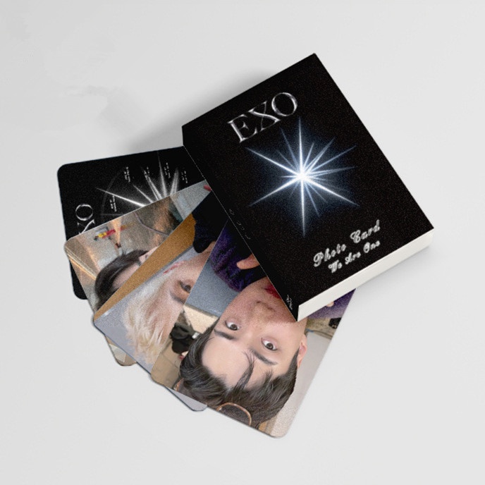 50pcs/box EXO Photocards Album Laser Lomo Cards Kpop Collection ...
