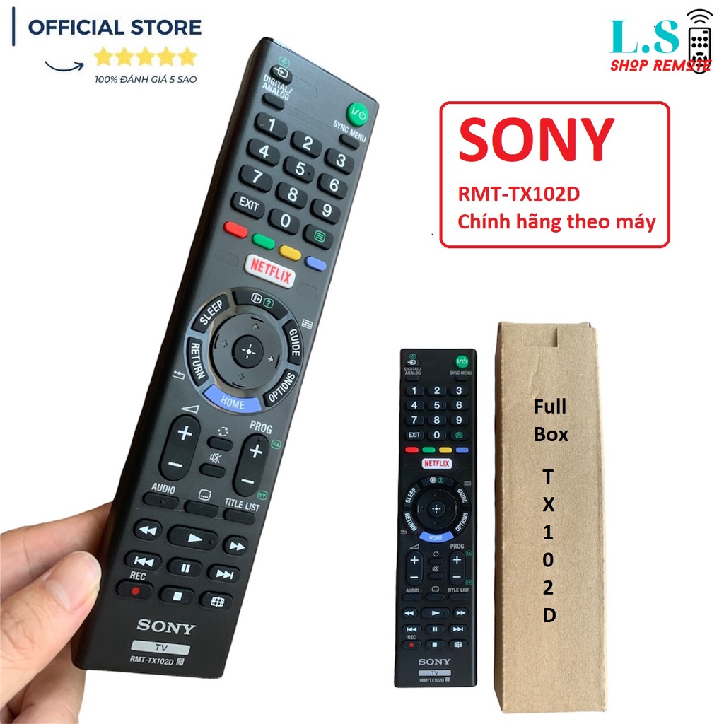 Điều khiển tivi Sony RMT-TX102D chính hãng, có hộp, remote sony tivi ...
