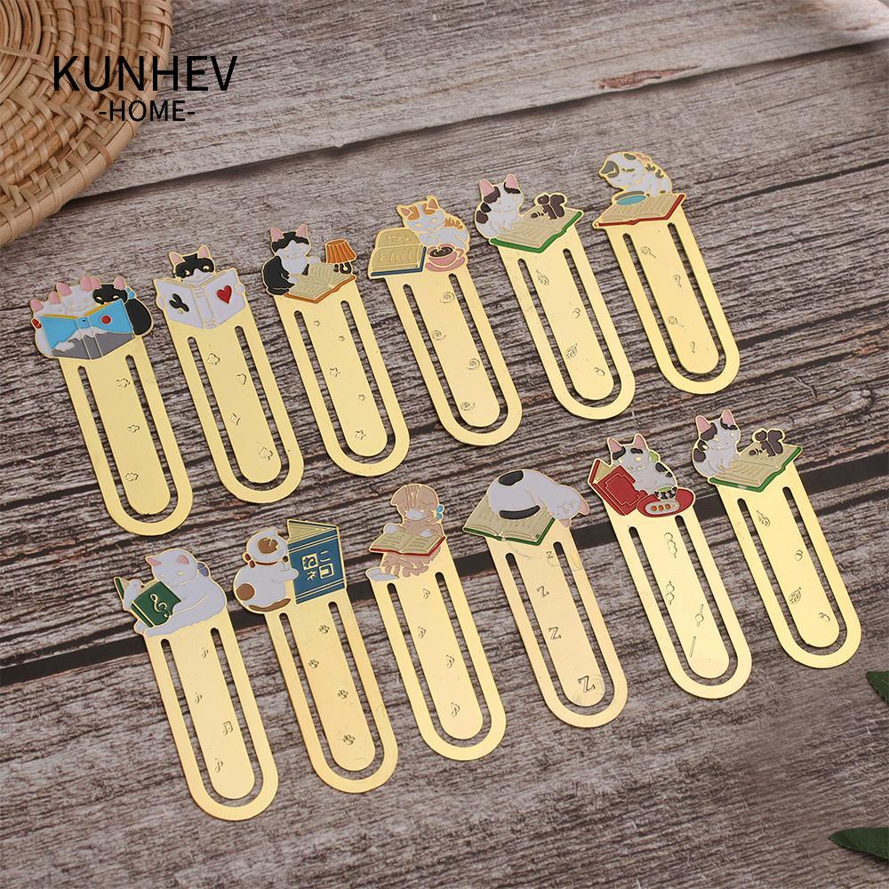 KUNHEV Bookmark văn phòng phẩm cartoon nhãn kim loại | Shopee Việt Nam