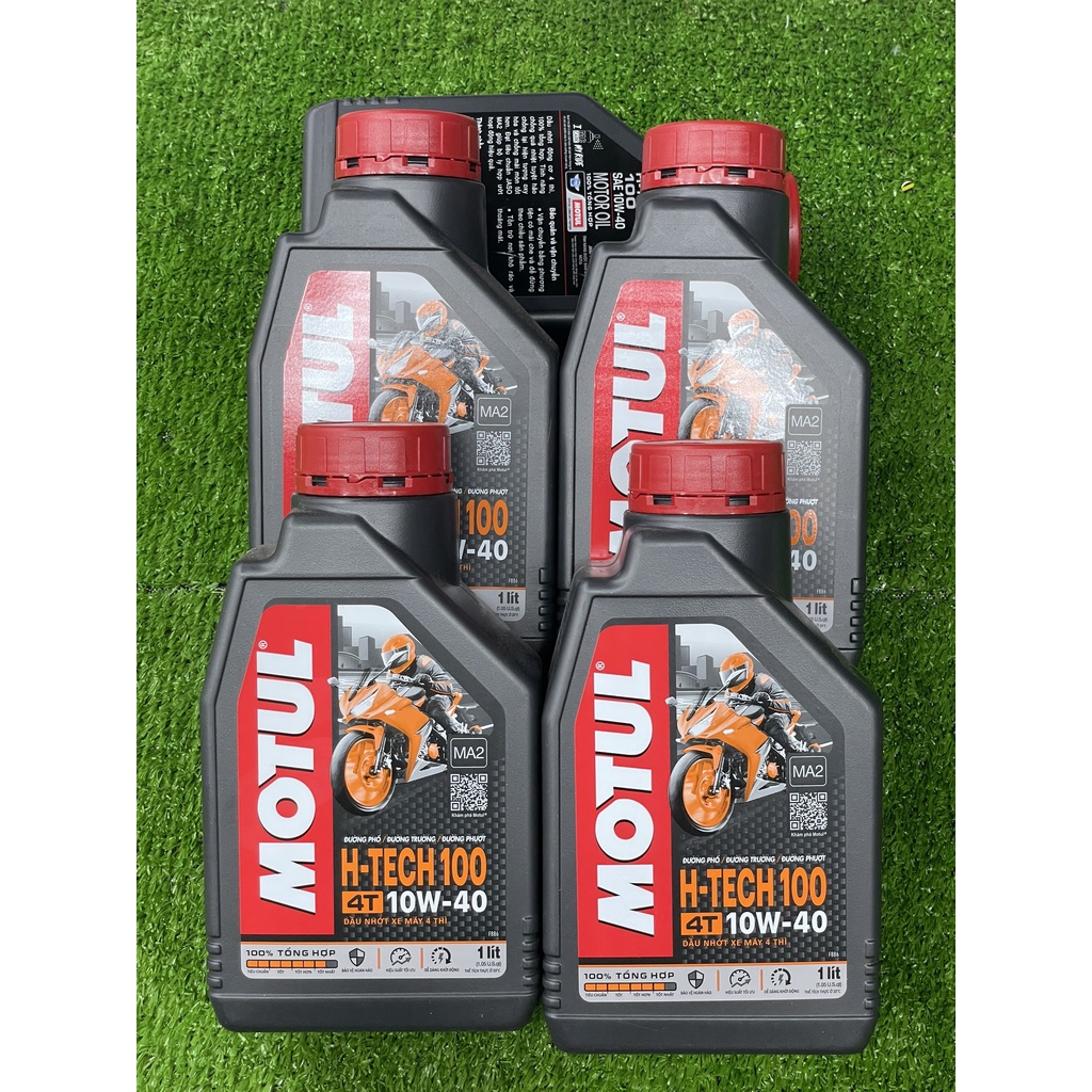 [Ảnh thật] [Chính hãng] Nhớt MOTUL H-Tech 100 4T 10W40 (100% Tổng Hợp ...