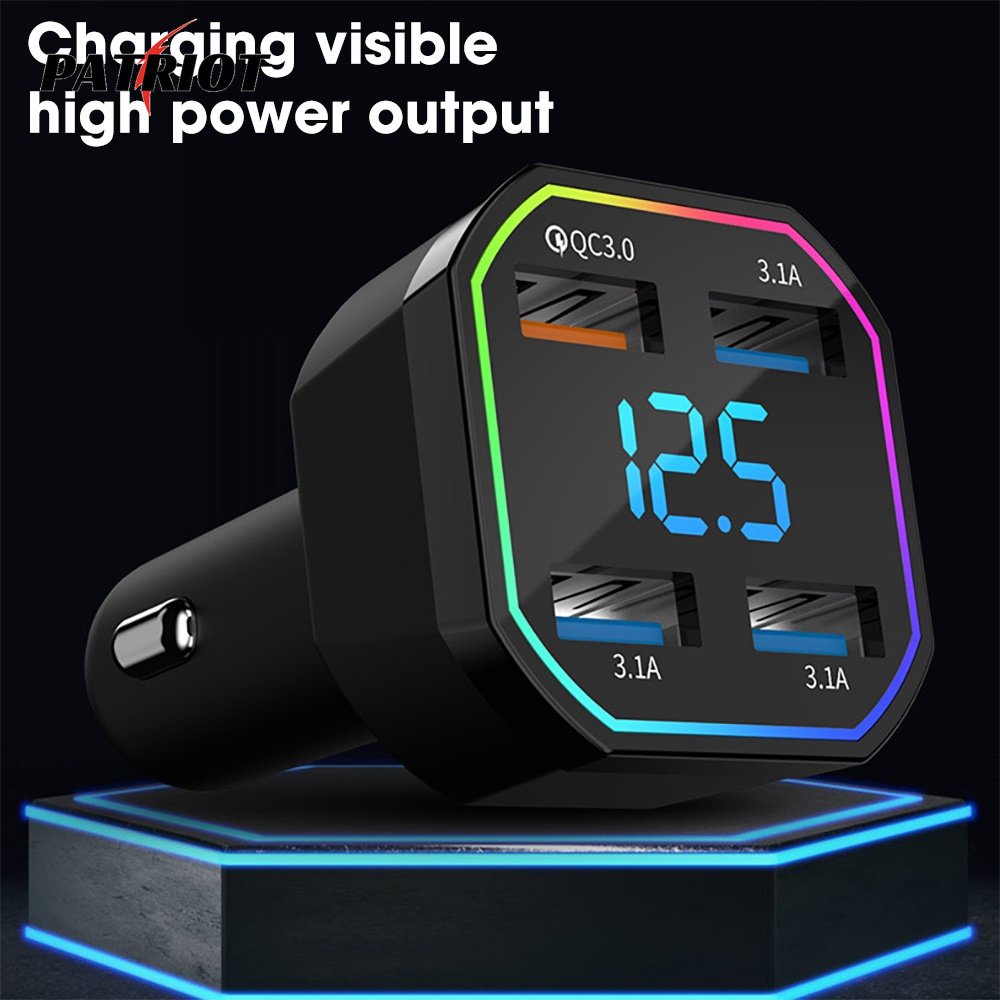 Củ Sạc Nhanh 3.1A / 4 Cổng Usb / 66W 3.1A / QC3.0 PD Đa Năng Cho Điện ...