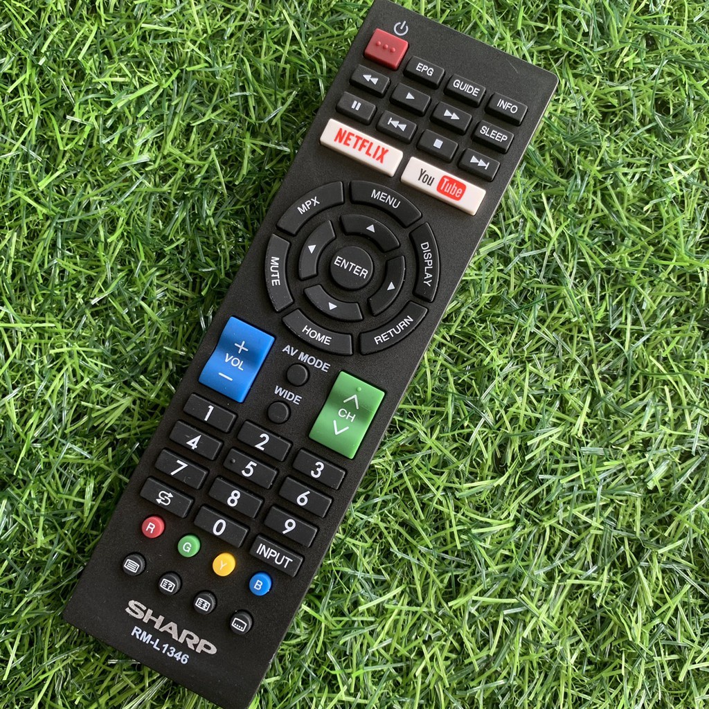 Điều khiển tivi Sharp RM-L1346 đa năng các dòng LED/LCD, remote sharp tivi thường - Hàng tốt ...
