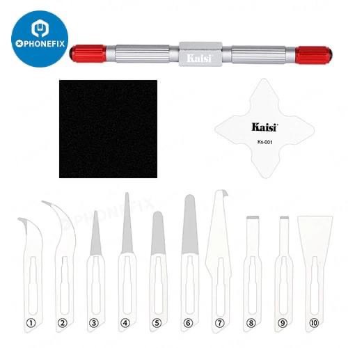 Bộ dao đa năng Kaisi K-310 (1 cán dao 2 đầu + 10 lưỡi dao + 1 giấy nhám) | Shopee Việt Nam