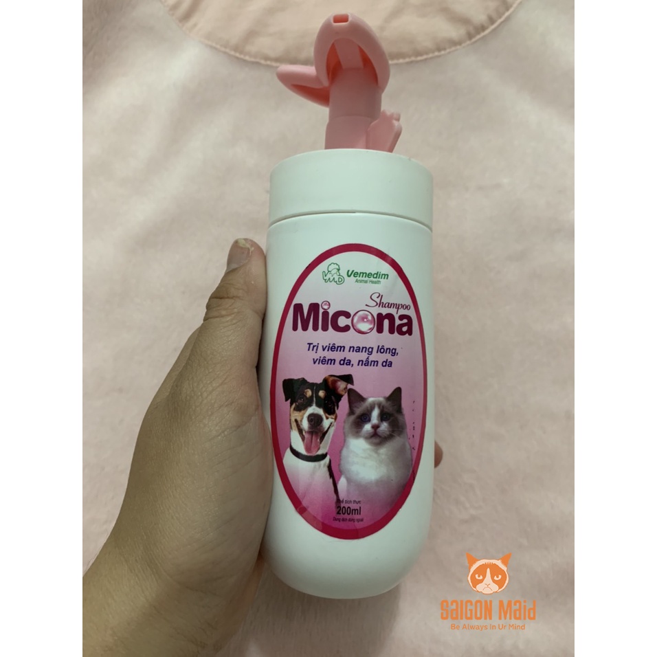 Sữa tắm chuyên về vấn đề về da dành cho thú cưng Micona (200ml ...