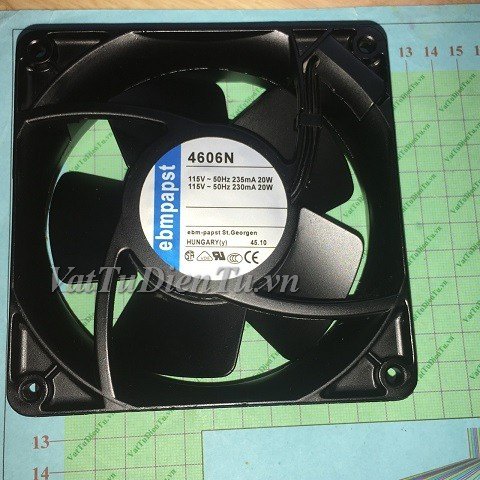 4606N Quạt tản nhiệt 115V 20W 120x120x38mm Ebmpapst 2 chân giắc cắm (mới 95%) | Shopee Việt Nam