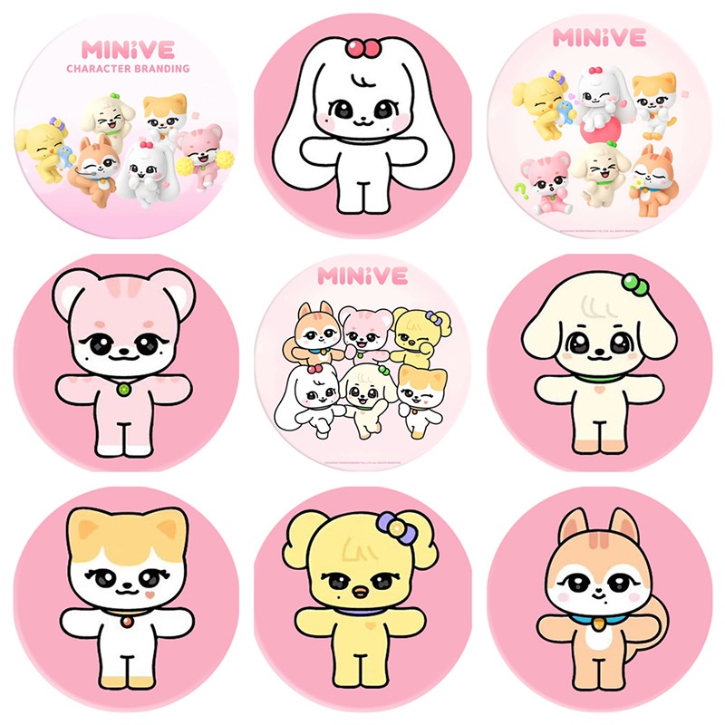 Huy Hiệu Cài Áo / Túi Xách Hình Hoạt Hình Kpop Ave MINIVE | Shopee Việt Nam