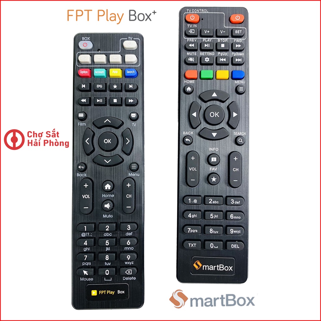 Remote đầu thu thông minh FPT Play Box và Smartbox Hàng Đẹp Phím Mềm ...