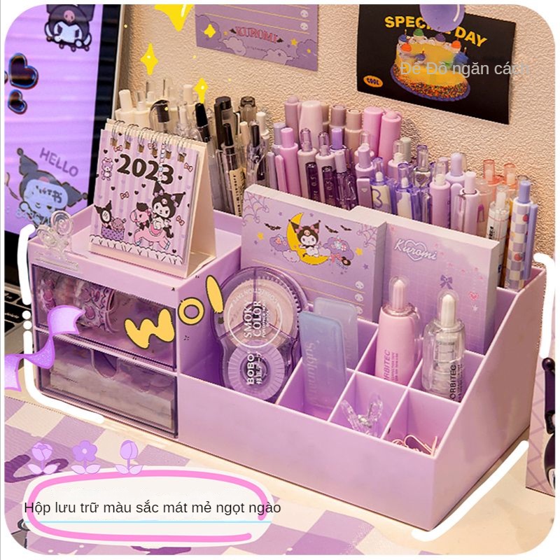 Hộp Đựng Bút Để Bàn Nhiều Ngăn Thiết Kế Dễ Thương Cho Học Sinh | Shopee ...