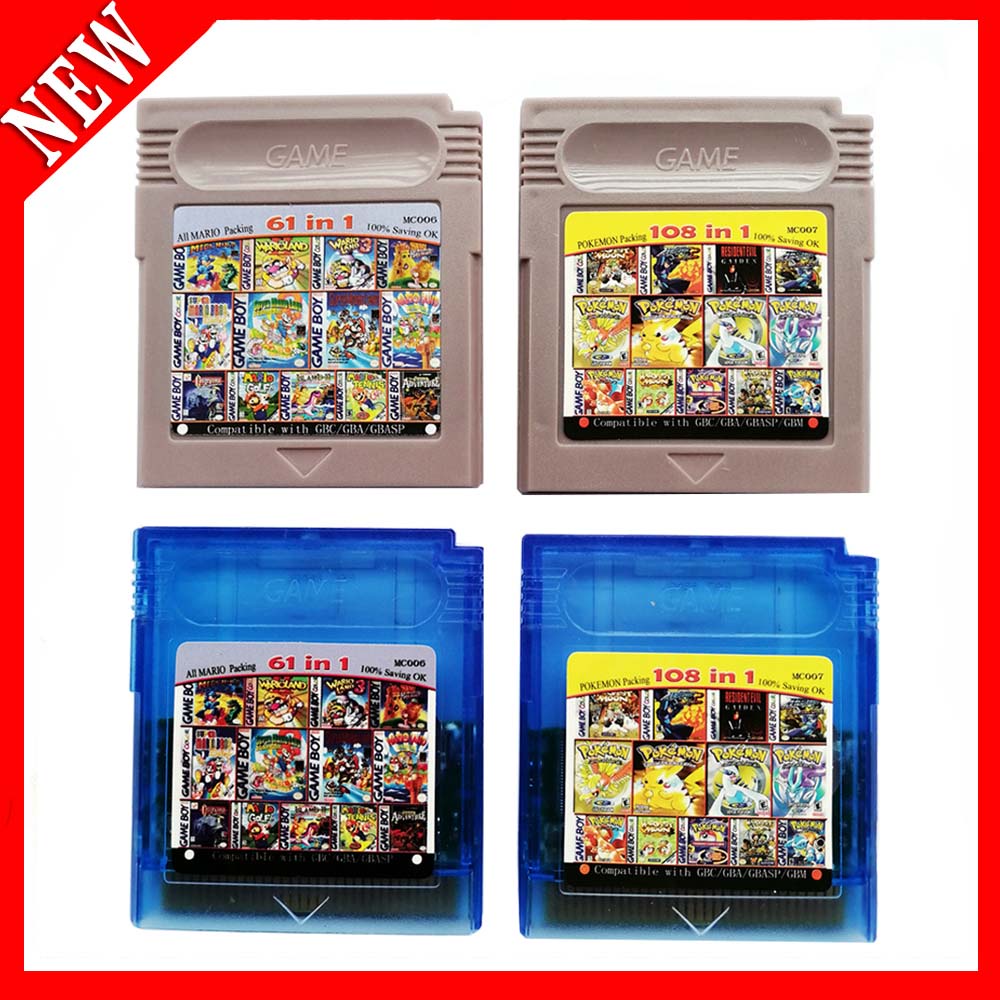 108 in 1 Game Boy COLOR GBC Multi Cart Game Cartridge/Pokemon set ...